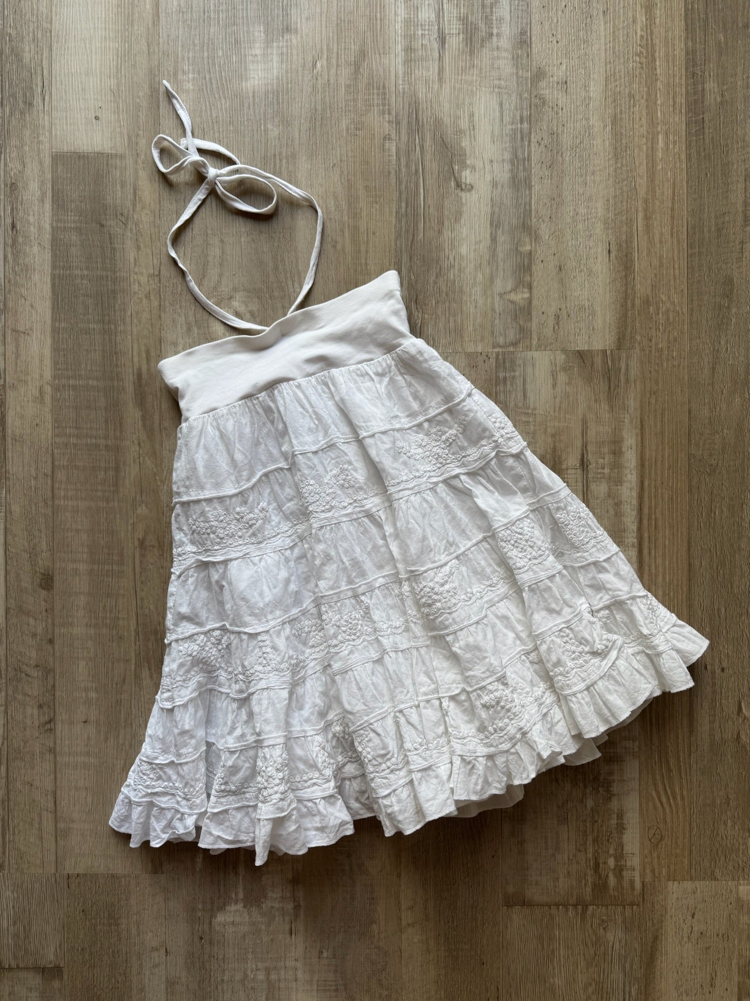 Mimi & Maggie Halter White Dress