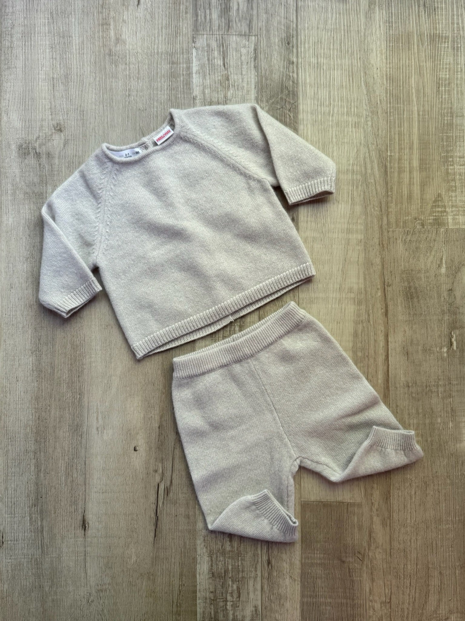 Zara Cashmere Cream Knit Set