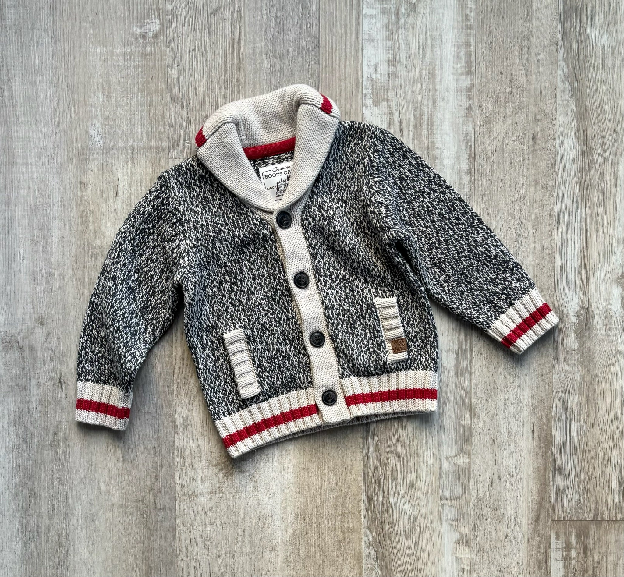 Roots Cabin Grey Cardigan
